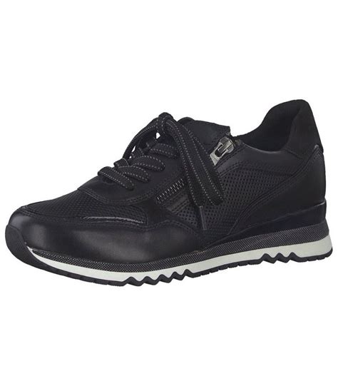 MARCO TOZZI Sneaker Leder/Textil Sneaker, Absatzhöhe: 4 cm