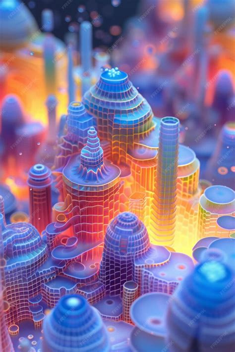 Premium Photo A 3d Representation Of A Sensory Experience From An