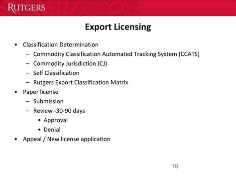 PPT EXPORT COMPLIANCE PowerPoint Presentation Free Download ID