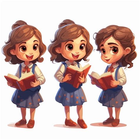 A Simple Vector Representation Of A Girl With A Journal Premium Ai A Simple Vector Representation Of A Girl With A Journal Premium Ai