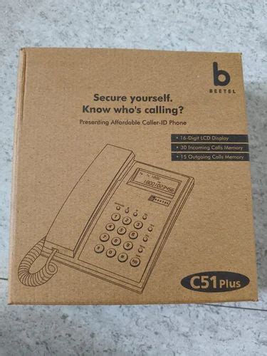Beetel C 51 Plus Corded Landline Phone Wired At ₹ 880 Piece In