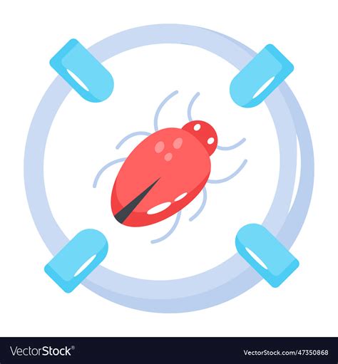 Bug Scan Royalty Free Vector Image Vectorstock