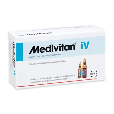 Medivitan Iv Injektionslösung In Amp Paare 8 St Vitamin B
