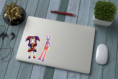 Pomni Sticker Waterproof Vinyl Perfect For Water Bottles Laptops Art Journaling Tadc Art