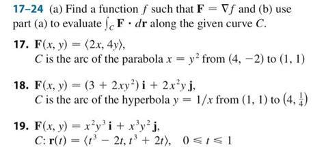 Solved 17 24 A Find A Function F Such That F F And B Chegg Com