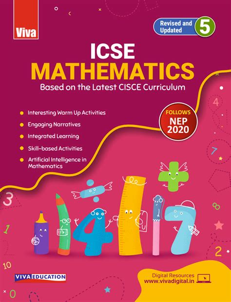 Icse Mathematics Book 2024 Edition Class 5 Viva Education