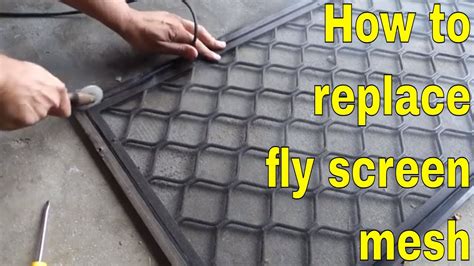 How To Install Window Screen Mesh