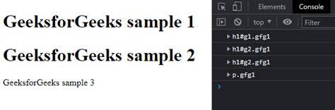 Different Ways To Access Html Elements Using Javascript Geeksforgeeks