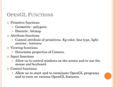 ppt opengl powerpoint presentation free download id 355449