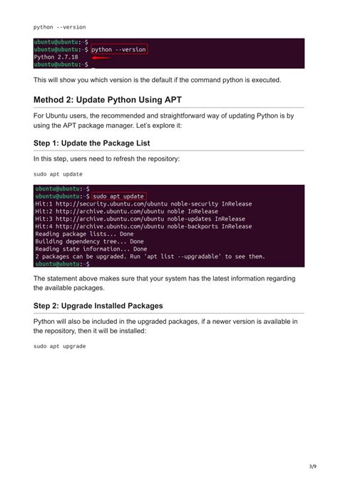 Ppt How To Check And Update The Python Version On Ubuntu 2404