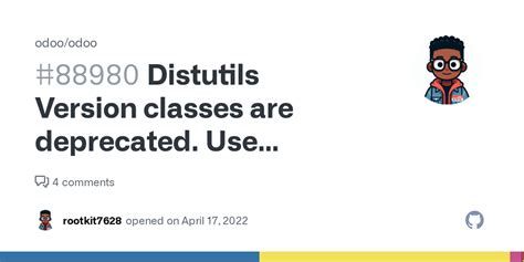 Distutils Version Classes Are Deprecated Use Packagingversion Instead · Issue 88980 · Odoo