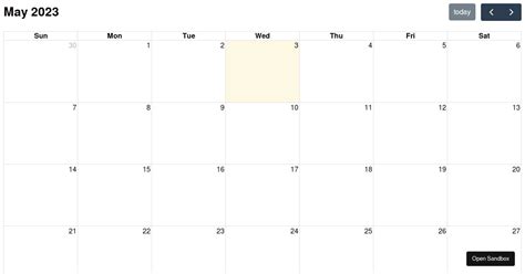 react fullcalendar codesandbox