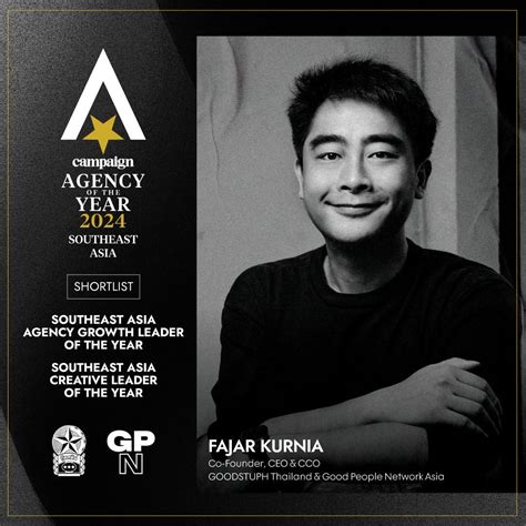 Good People Network On Linkedin Fajar Kurnia Killing It In 2024 With Two Shortlists For The