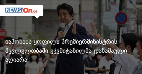 იაპონიის ყოფილი პრემიერმინისტრის მკვლელობაში ეჭვმიტანილმა დანაშაული აღიარა