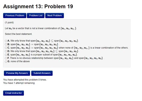 Solved Assignment 13 Problem 19 Previous Problem Problem