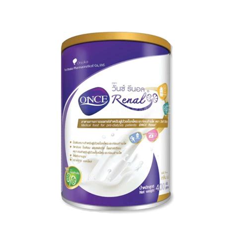 Once Renal 400g วันซ์ รีนอล 400กรัม สำหรับผู้ป่วยโรคไตระยะก่อนล้างไต อาหารทางการแพทย์ Shopee
