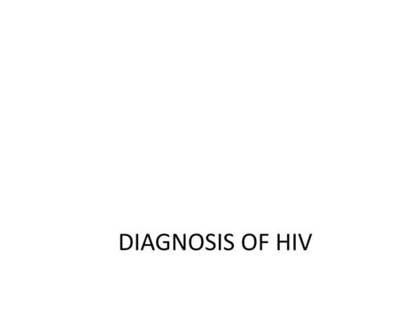 Laboratory Diagnosis Of Hiv Ppt