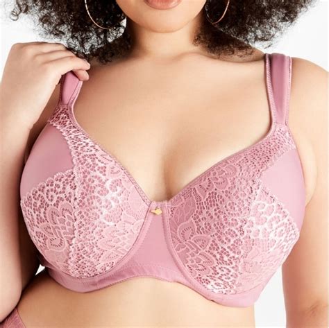 Ashley Stewart Intimates And Sleepwear Lace Trim Full Coverage Butterfly Bra Poshmark