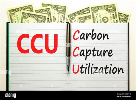 Ccu Carbon Capture Utilization Symbol Concept Words Ccu Carbon Capture Utilization On Beautiful
