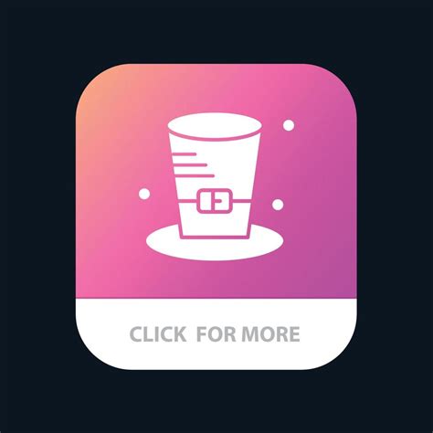 Cap Detective Hat Canada Mobile App Button Android And Ios Glyph Version 13149018 Vector Art At