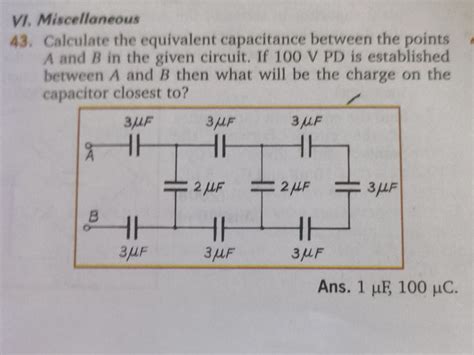 Calculate The Equivalent Capacitance Between Studyx
