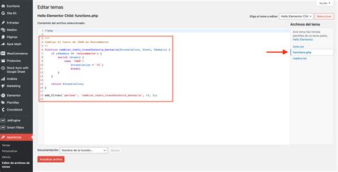 cambiar el texto de iban en woocommerce