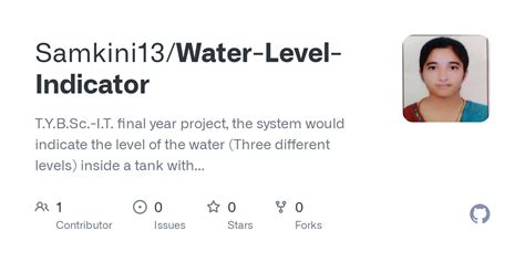 GitHub Samkini Water Level Indicator T Y B Sc I T Final Year Project The System Would