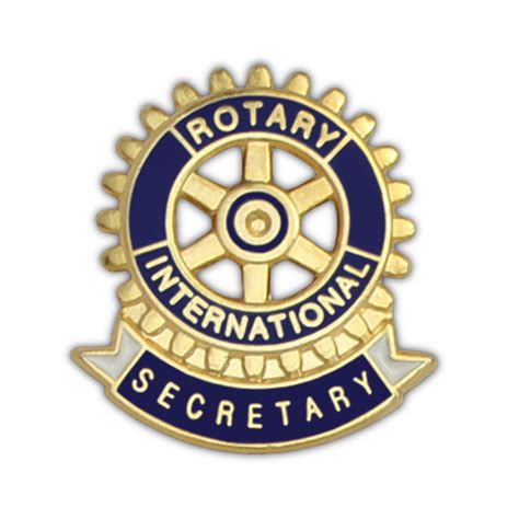 Insigna Rotary Secretar Gravura Pe Orice