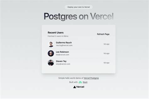 Postgres Nuxt Starter