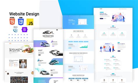 create your custom website design using html css by wdridoy11 fiverr