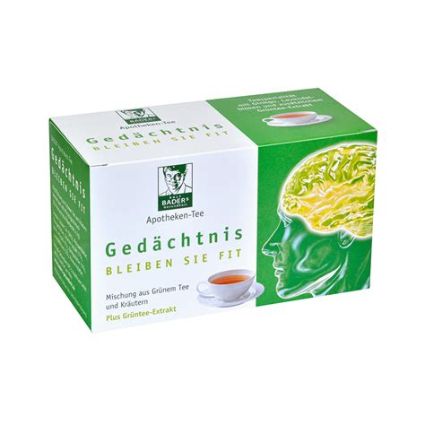 Baders Apotheken Tee Gedächtnis Filterbeutel Medpex
