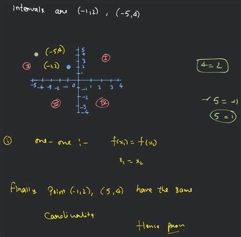 H Show That The Intervals −1 2 And −5 4 Have The Same Cardinality