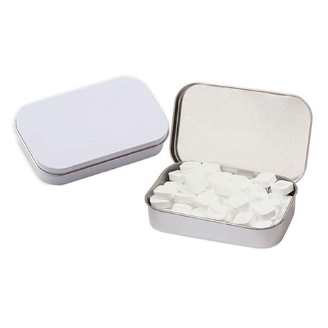 Brilliant Large Hinged Mint Tin With Printed Peppermints