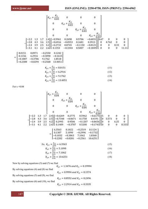 Design Of A Controller For Mimo System By Using Approximate Model Matching Amm Method Pdf