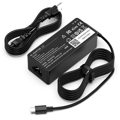 45W USB C Chromebook Charger For HP Chromebook Lenovo Chromebook ThinkPad Yoga Asus Acer