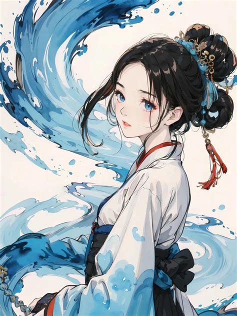 女生头像 非常好看的水墨古风系列女生头像