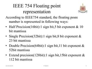 IEEE Floating Point Representation PPTX