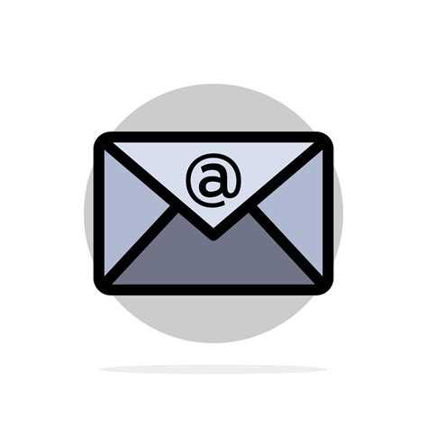 Email Inbox Mail Abstract Circle Background Flat Color Icon 14329395 Vector Art At Vecteezy