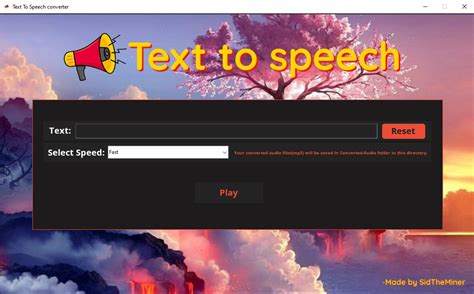 Github Siddharthtashildartext To Speech With Gui A Text To Speech