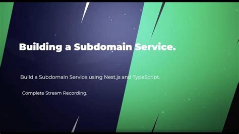 Mustansir Zia On Linkedin Build A Subdomain Service Using Nestjs And Typescript