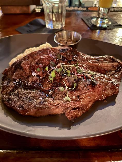 Ribeye W Truffle Butter Steak Sauce From The Foundry In Killington Vt Rsteak