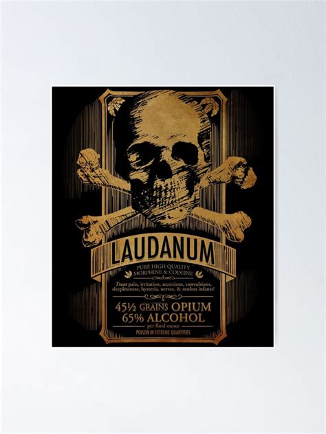 Laudanum Medical Goth Steampunk Label Poster For Sale By Carlhuber
