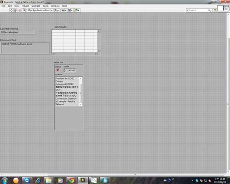 Labview Labsql 溝通問題 Labview Science And Technology Database