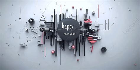 인사말 카드 회색 배경에 대한 새해 복 많이 받으세요 문자 인쇄술 스타일