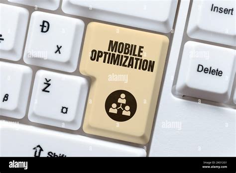 Writing Displaying Text Mobile Optimization Business Concept Site