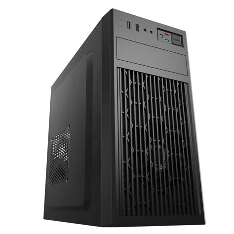 Bulk Atx Pc With Power Supply Fan Plexiglass Horizontal Cooled Cpu