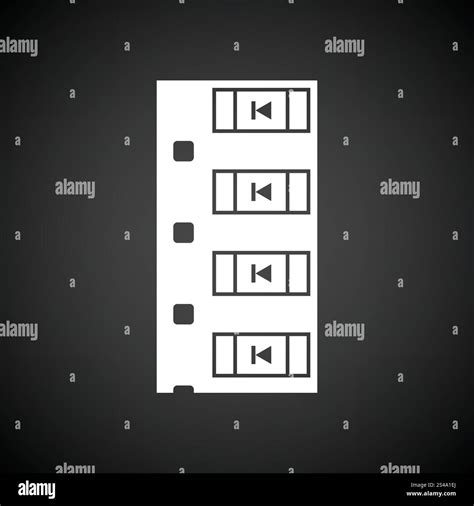 Diode Smd Component Tape Icon Black Background With White Vector Illustration Stock Vector