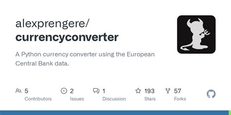 GitHub Alexprengere Currencyconverter A Python Currency Converter Using The European Central