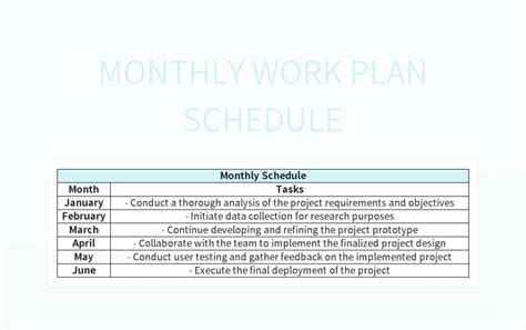 Free Monthly Sales Work Plan Templates For Google Sheets And Microsoft Excel Slidesdocs