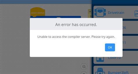 Error With New Vexcode Blocks On Chromebook Iq Technical Discussion